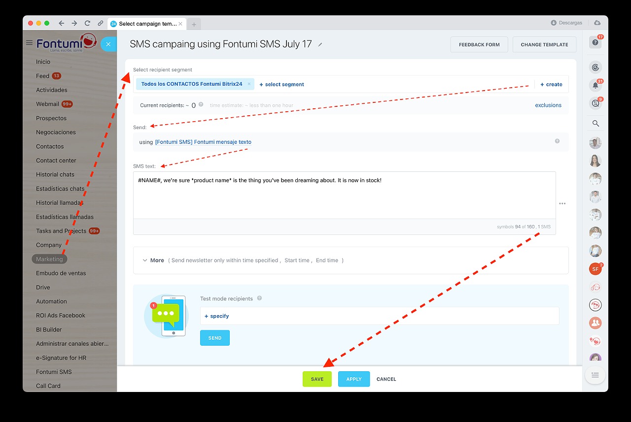 Fontumi SMS de Fontumi Telecom LLC - ENRUTAPPS SAS