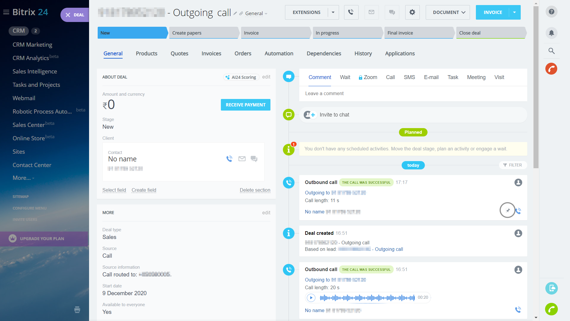 Servetel for Bitrix24 by Servetel
