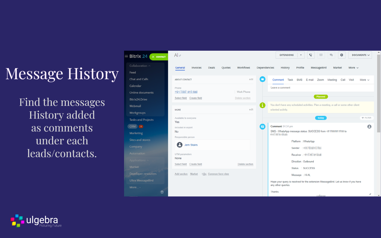 Ultra MessageBird SMS, WhatsApp & Viber for Bitrix24