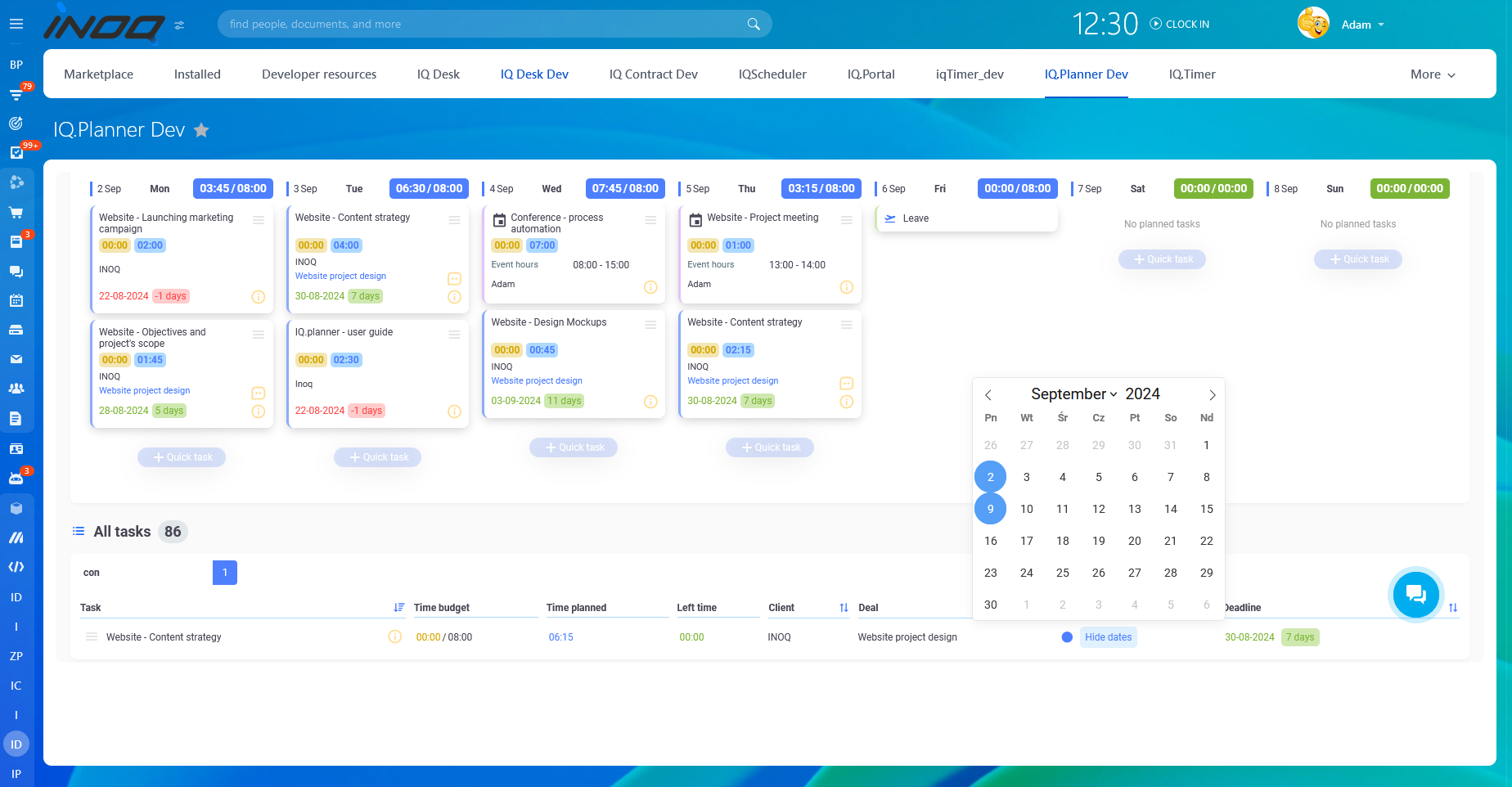 IQ.planner – Time master and task planning with employee availability ...